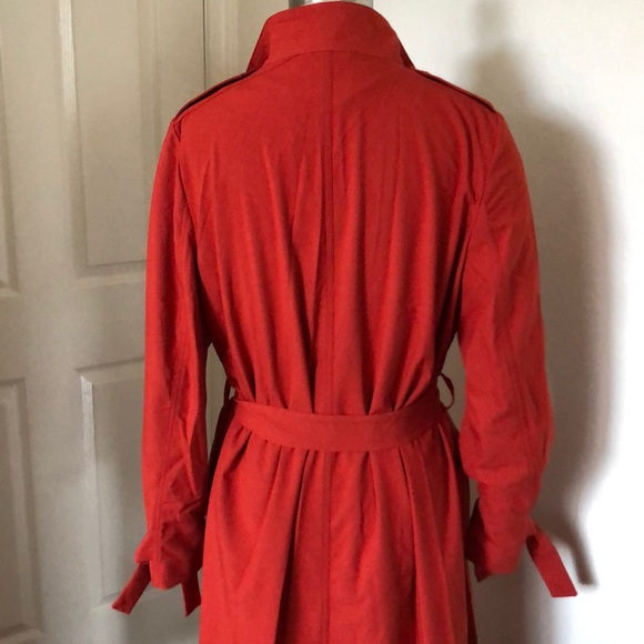 H&M | Jackets & Coats | Nwt Hm Womens Rust Trench Coat Wties At Cuff ...